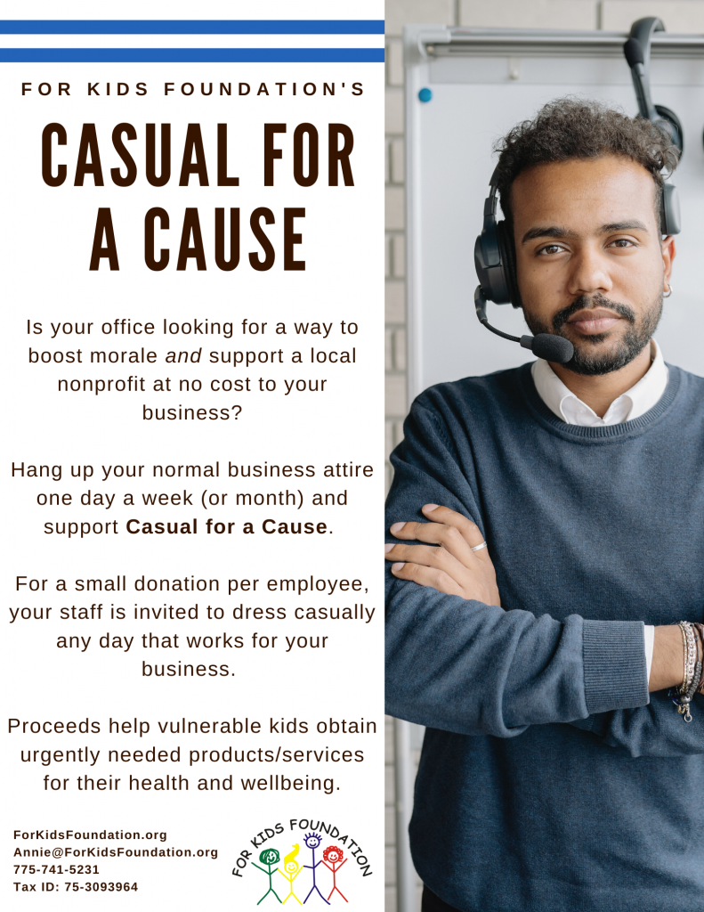 Casual for a Cause – For Kids Foundation – A Charitable Organization ...